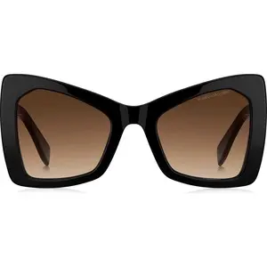 Marc Jacobs 52mm Butterfly Sunglasses - Black/ Brown Sf
