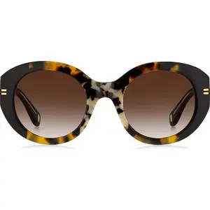 Marc Jacobs 51mm Gradient Oval Sunglasses - Havana/ Brown Sf