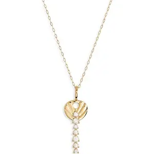 MIRANDA FRYE Key Pendant Necklace - Gold