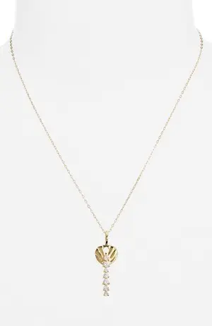 MIRANDA FRYE Key Pendant Necklace - Gold