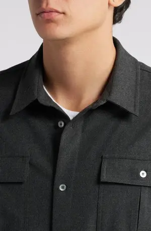 FRAME Classic Stretch Flannel Button-up Shirt