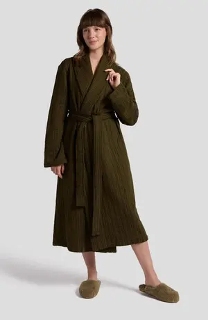 PARACHUTE Cozy Knit Robe - Olive