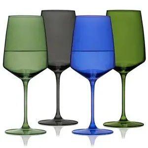 VISKI Reserve Nouveau Crystal Wine Glasses Set Of 4 - Seaside