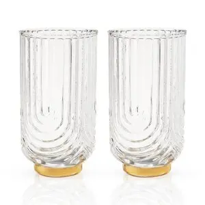 VISKI Deco Gatsby Highball Glasses Set Of 2
