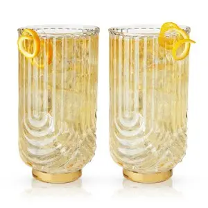 VISKI Deco Gatsby Highball Glasses Set Of 2