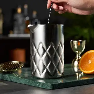 VISKI Admiral Double Walled Mixing Glass In In Stainless Steel