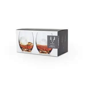 VISKI Glacier 4-piece Ice Sphere Mold And Tumbler Set