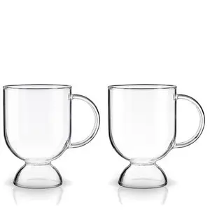 VISKI Raye Hot Toddy Glasses Set Of 2 - Clear