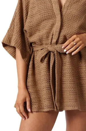 PETAL & PUP Culpo Open Stitch Cotton Romper