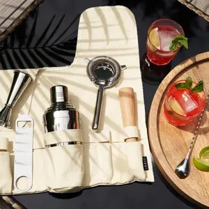 VISKI 7-piece Travel Barware Set In Stainless Steel
