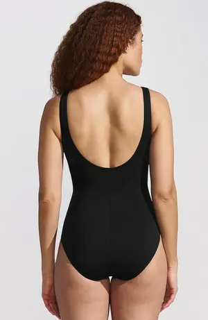 LANDS' END Dd-cup Slendersuit One-piece Swimsuit - Black