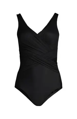 LANDS' END Dd-cup Slendersuit One-piece Swimsuit - Black
