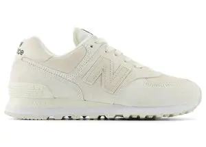 NEW BALANCE 574 Suede Sneakers - Sea Salt/linen