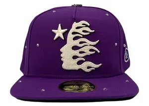 HELLSTAR Og Logo Rhinestones 59fifty Fitted Cap - Purple
