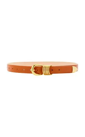DEHANCHE Hollyhock Leather Belt - Brown