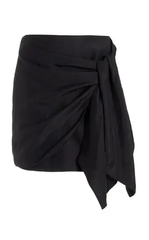 Significant Other Celeste Linen-blend Mini Skirt