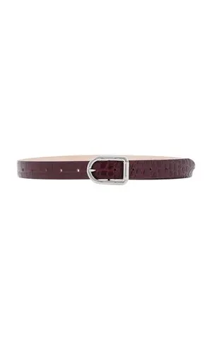 DEHANCHE Déhanche Mija Croc-Effect Belt Burgundy