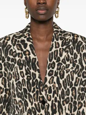 Theory Leopard-pattern Blazer