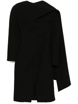 MUGLER Scarf Wool Blend Coat