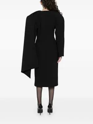 MUGLER Scarf Wool Blend Coat