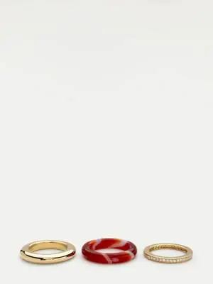BY PARIAH Classic Stack Ring - Red