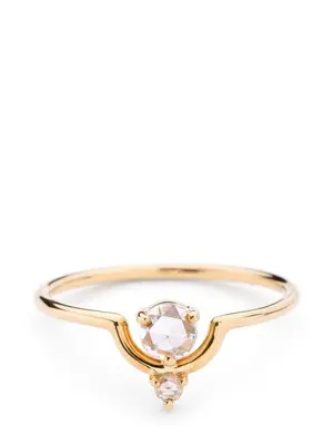 WWAKE 14kt Yellow Diamond Ring - Gold
