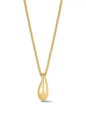 DOWER & HALL Small Pebble Droplet Pendant - Gold