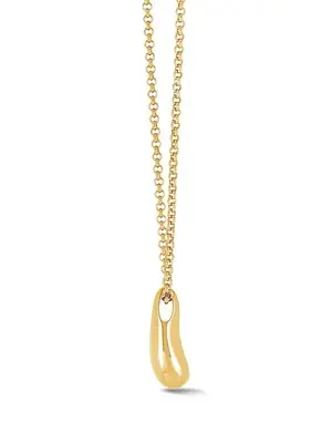 DOWER & HALL Small Pebble Droplet Pendant - Gold