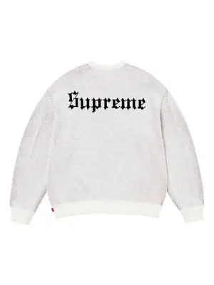 Supreme Intarsia Knit Snow Sweater - White