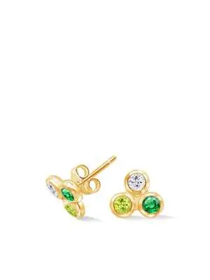 DOWER & HALL Trio Stud Earrings - Gold