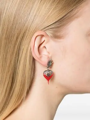 Ottolinger Dipped Flower Heart Earrings