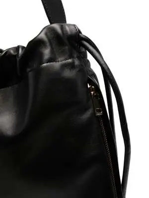 Sacai Corner Metal Drawstring Bag - Black | Editorialist