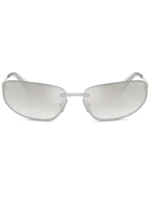 Miu Miu Wraparound Sunglasses - Silver