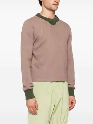CHARLIE CONSTANTINOU Panelled Waffle Sweatshirt