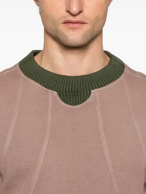 CHARLIE CONSTANTINOU Panelled Waffle Sweatshirt