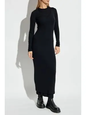 JIL SANDER Layered Wool Dress