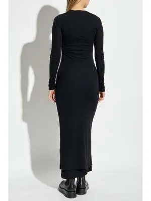JIL SANDER Layered Wool Dress