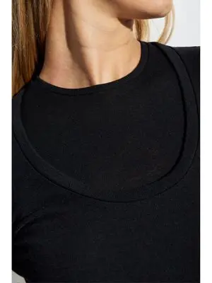 JIL SANDER Layered Wool Dress