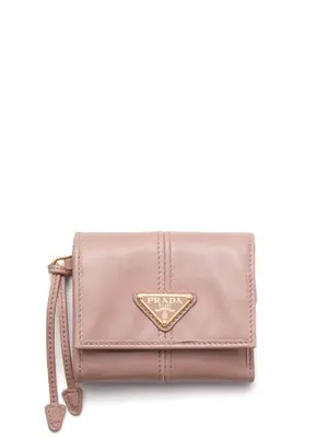 Prada Small Leather Wallet - Pink