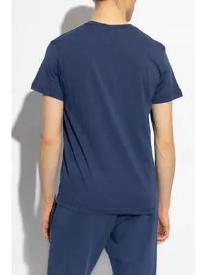 Versace Logo-patch T-shirt - Blue