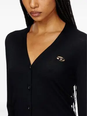 DIESEL® M-alima Knit Cardigan - Black