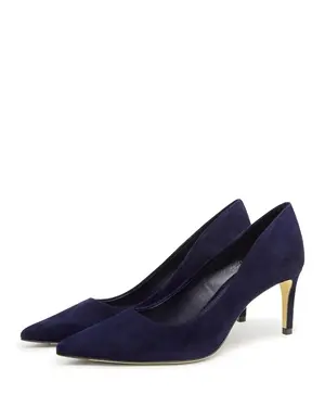 HOBBS LONDON Leila Court Stiletto Pumps - Midnight