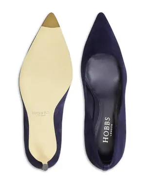 HOBBS LONDON Leila Court Stiletto Pumps - Midnight