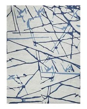 EXQUISITE RUGS Mystic 6305 Area Rug, 6' X 9 - Navy