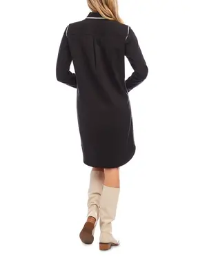 Karen Kane Edge Stitch Shirt Dress