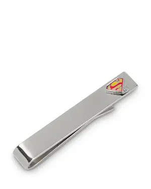 CUFFLINKS, INC. Superman Hidden Message Tie Bar - Silver