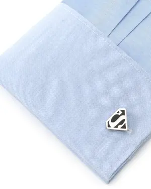 CUFFLINKS, INC. Superman Black Onyx Stainless Steel