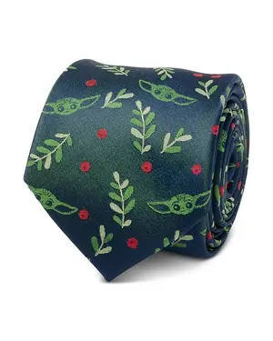 CUFFLINKS, INC. Grogu Holiday Neck Tie - Green