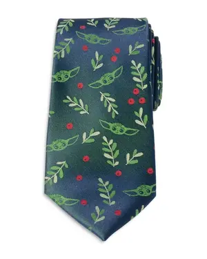 CUFFLINKS, INC. Grogu Holiday Neck Tie - Green