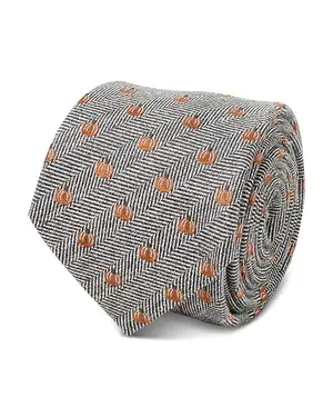 CUFFLINKS, INC. Pumpkin Herringbone Neck Tie - Gray